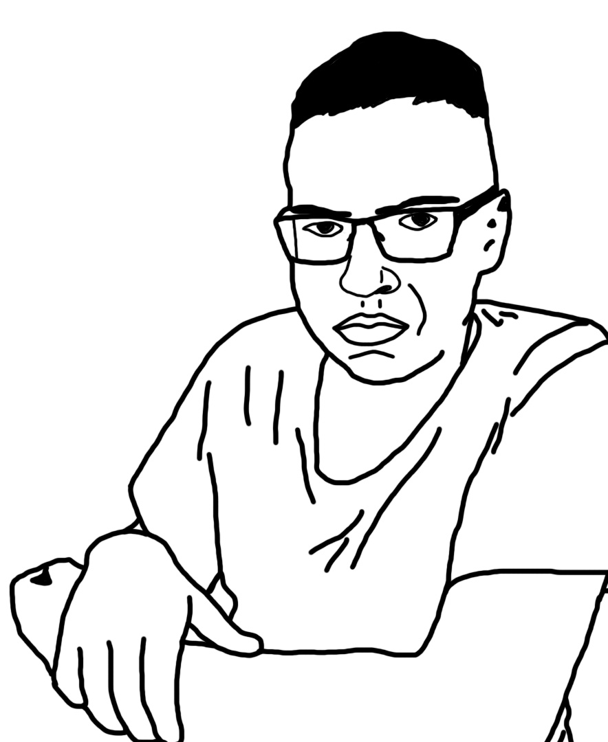 SoyBooru - Post 47945: arm chud closed_mouth clothes ear glasses hair hand variant:unknown